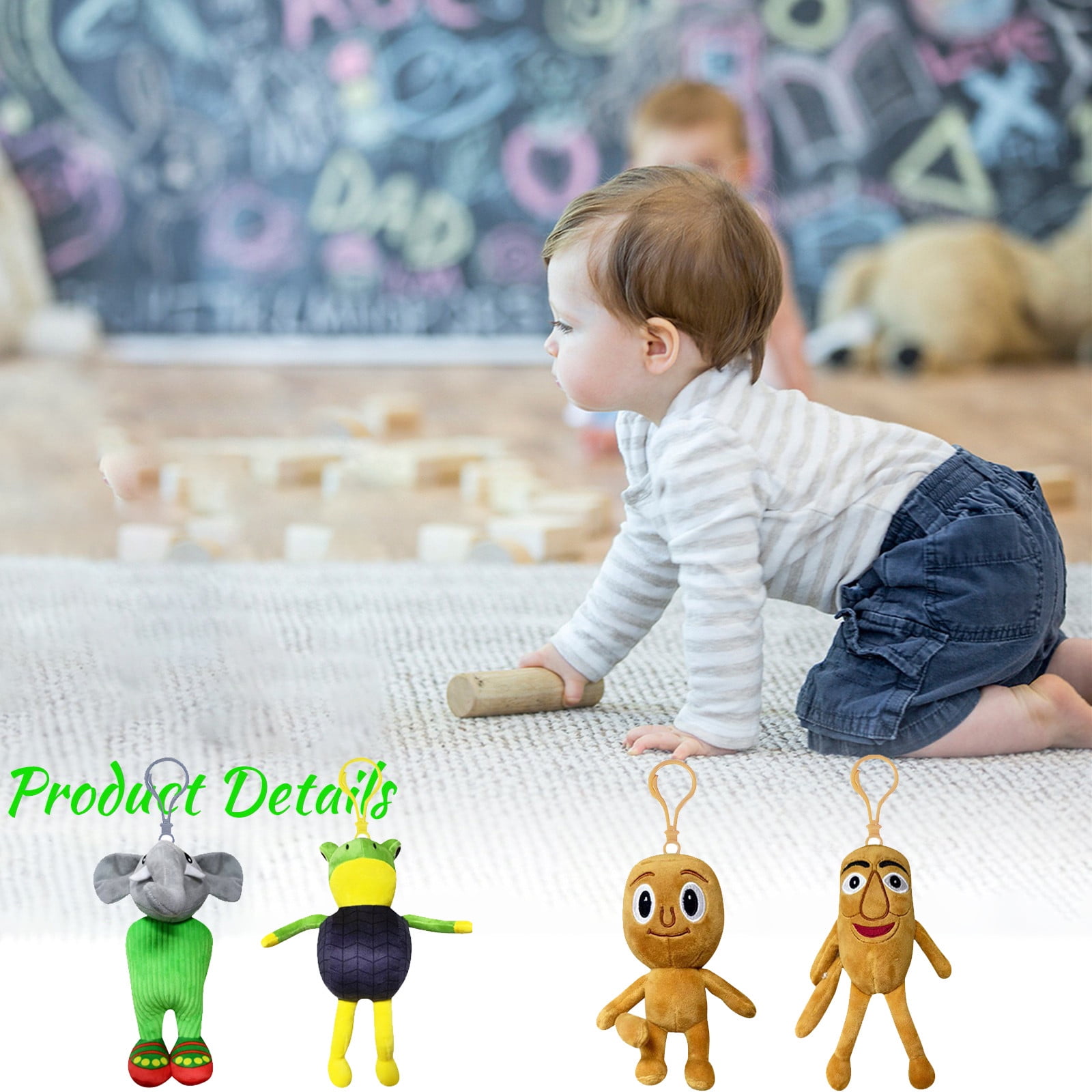 4PC Tung Tung Tung Sahur Italian Brainrot Plush, Snuggly Toy for Fans ...