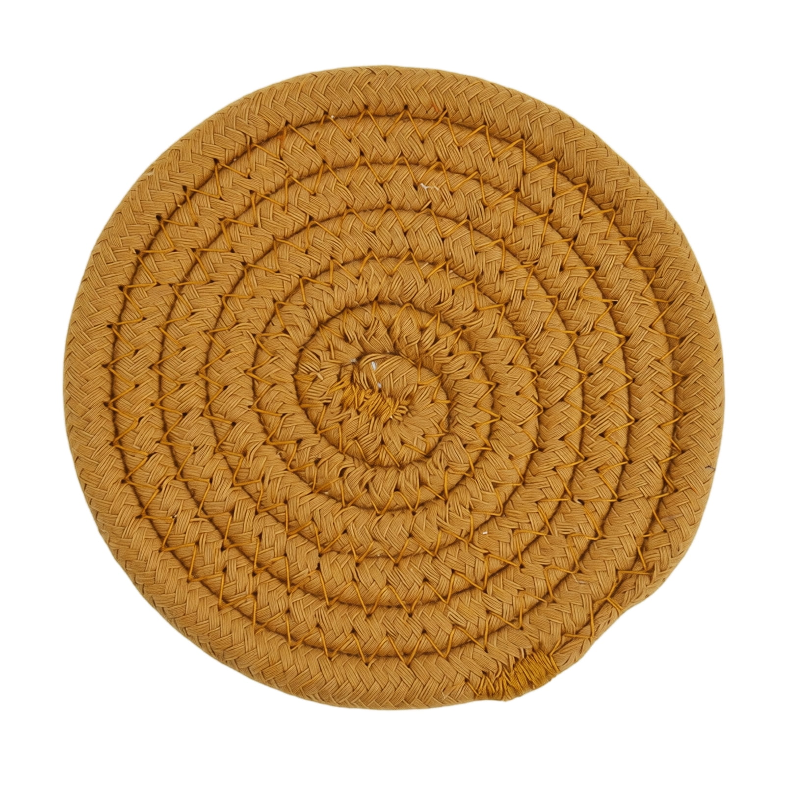 4PC V Minibee Round Woven Coasters 4.33 Inch Heat Resistant for Kitchen ...
