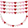 4PC Valentines Day Banner , Valentines Day Decor for Home, Heart Shaped ...