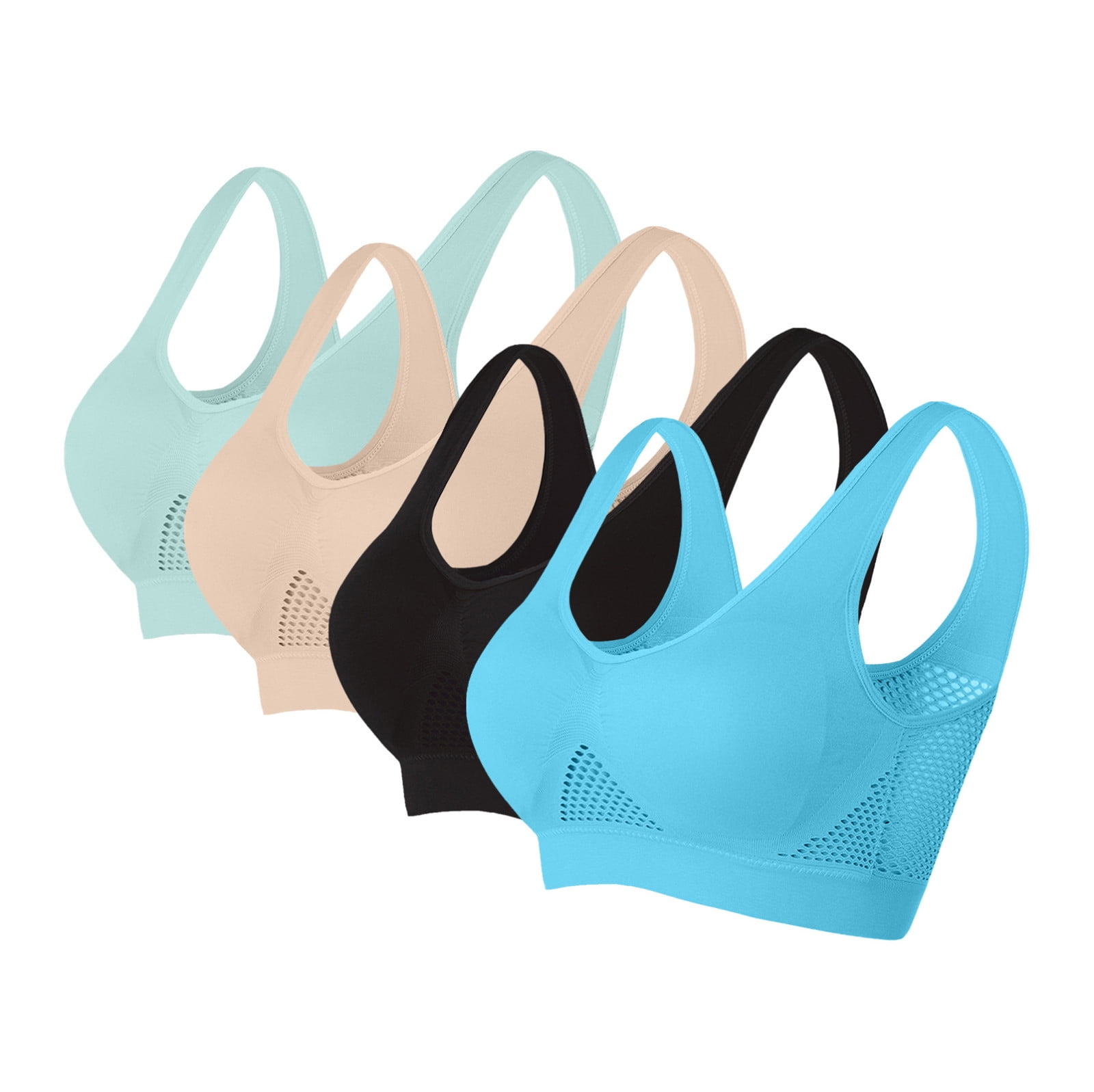 4PC Womens Running Sports Bra Sports Bra for Women Clearance Womans ...