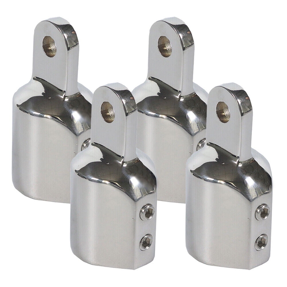 4PCS 1" 25mm Eye End Cap Boat Bimini Top Fitting Heavy Duty Stainless ...