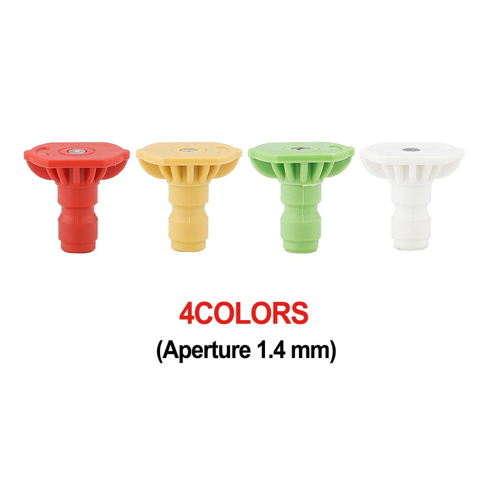 4PCS 1/4inch Pressure Washer Spray Tips Nozzles High Power Kit Quick ...