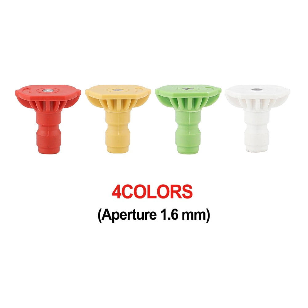 4PCS 1/4inch Pressure Washer Spray Tips Nozzles High Power Kit Quick ...