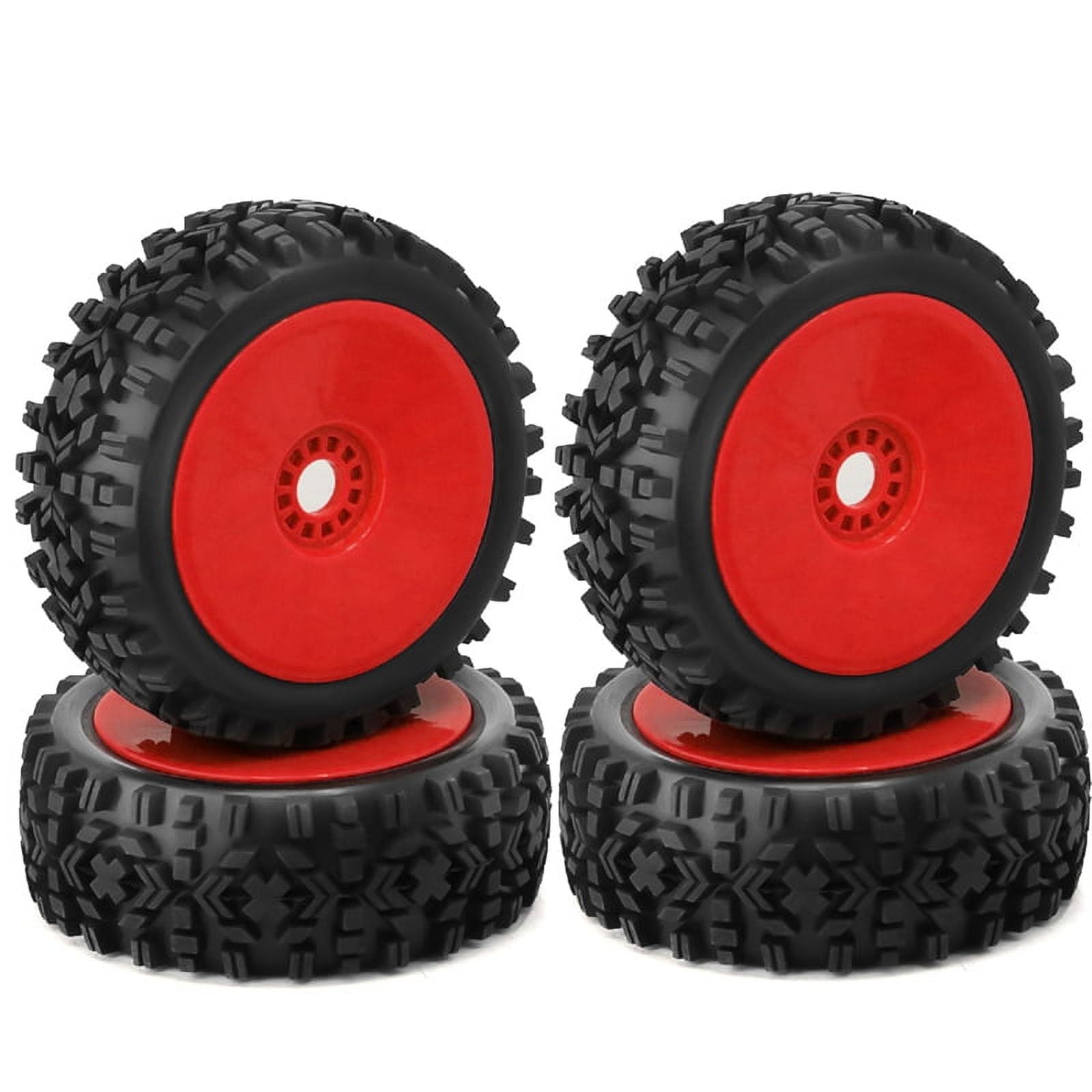 4PCS 1/8 RC Wheel Tire Rubber 120MM 112MM Tire 17mm Hub Hex for 1/8 RC ...