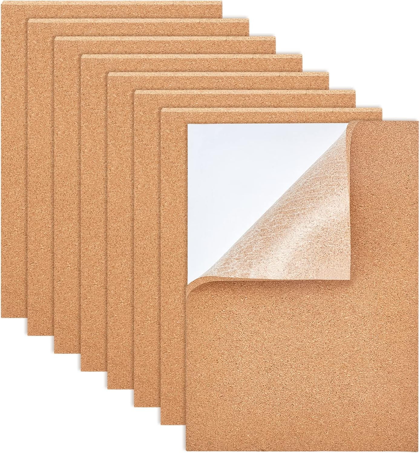 4PCS 11.8x8.26 Inch Cork Sheets Cork Board with Adhesive Back (6mm ...