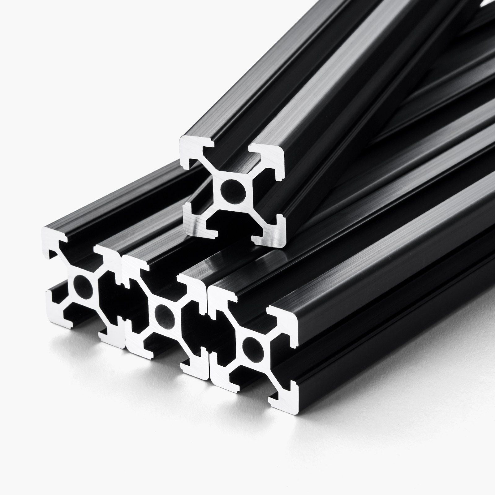 4PCS 1200mm 2020 T Slot Aluminum Extrusion Profile Black Anodized ...