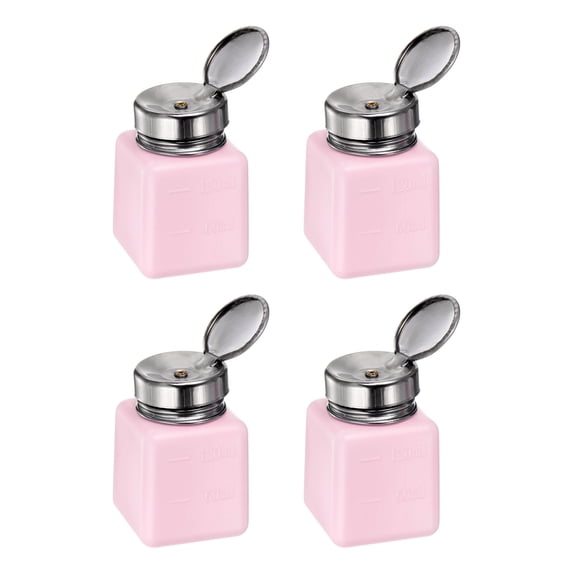 4PCS 120ML(4oz) Push Down Alcohol Dispenser Pump Liquid Press Empty ...