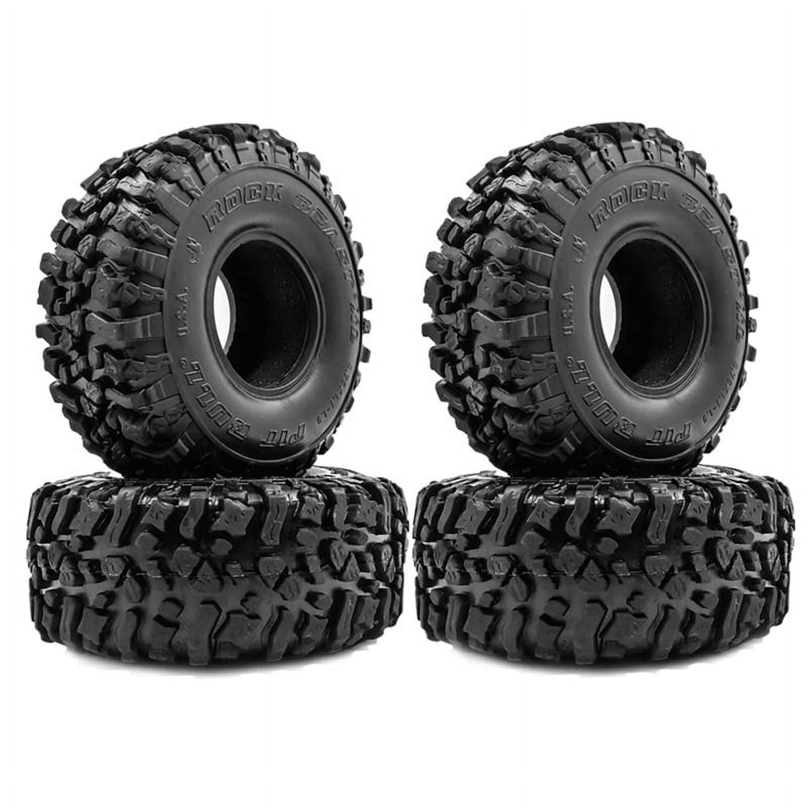 4PCS 120MM 1.9 Rubber Rocks Tyres Wheel Tires for 1/10 RC Rock Crawler ...
