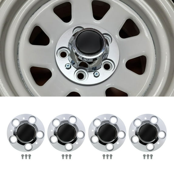 4PCS 170mm Plastic Hubcaps Fits for Chevy GMC Car Truck 5 Lug 15" 15x8 ...