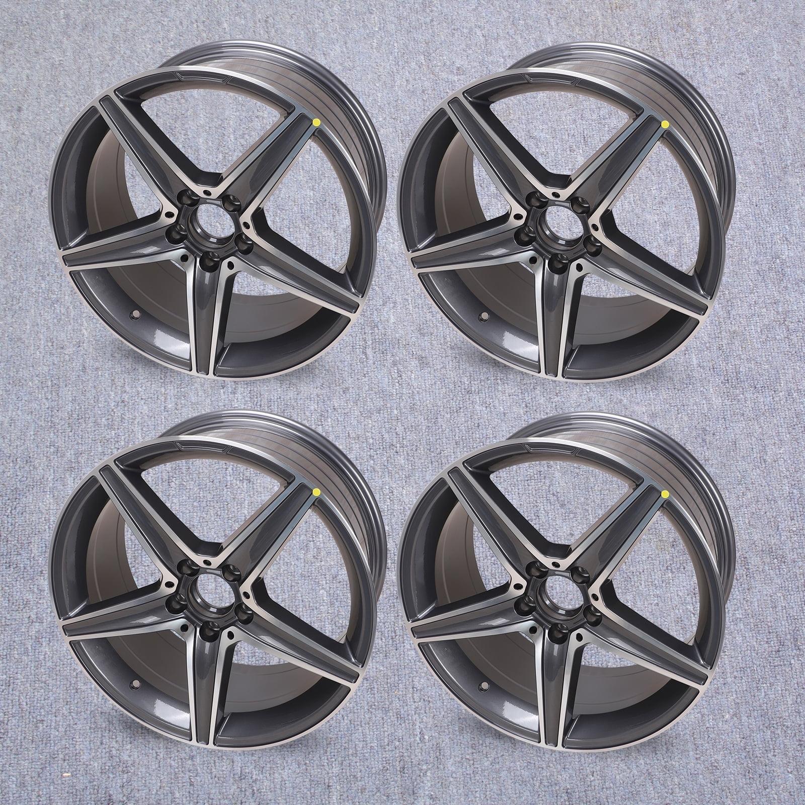 4Pcs 18" Replacement Wheel Rims for Mercedes Benz C300 C200 C350 PCD ...