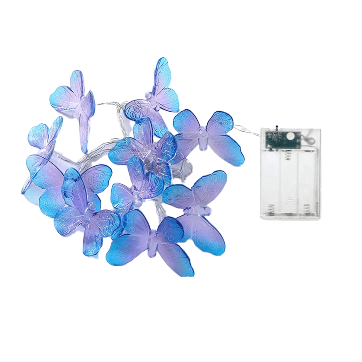 4PCS 1M 10LED Butterfly Fairy Light Strings Garland Brithday Wedding Home Decorations Kids Gift ...