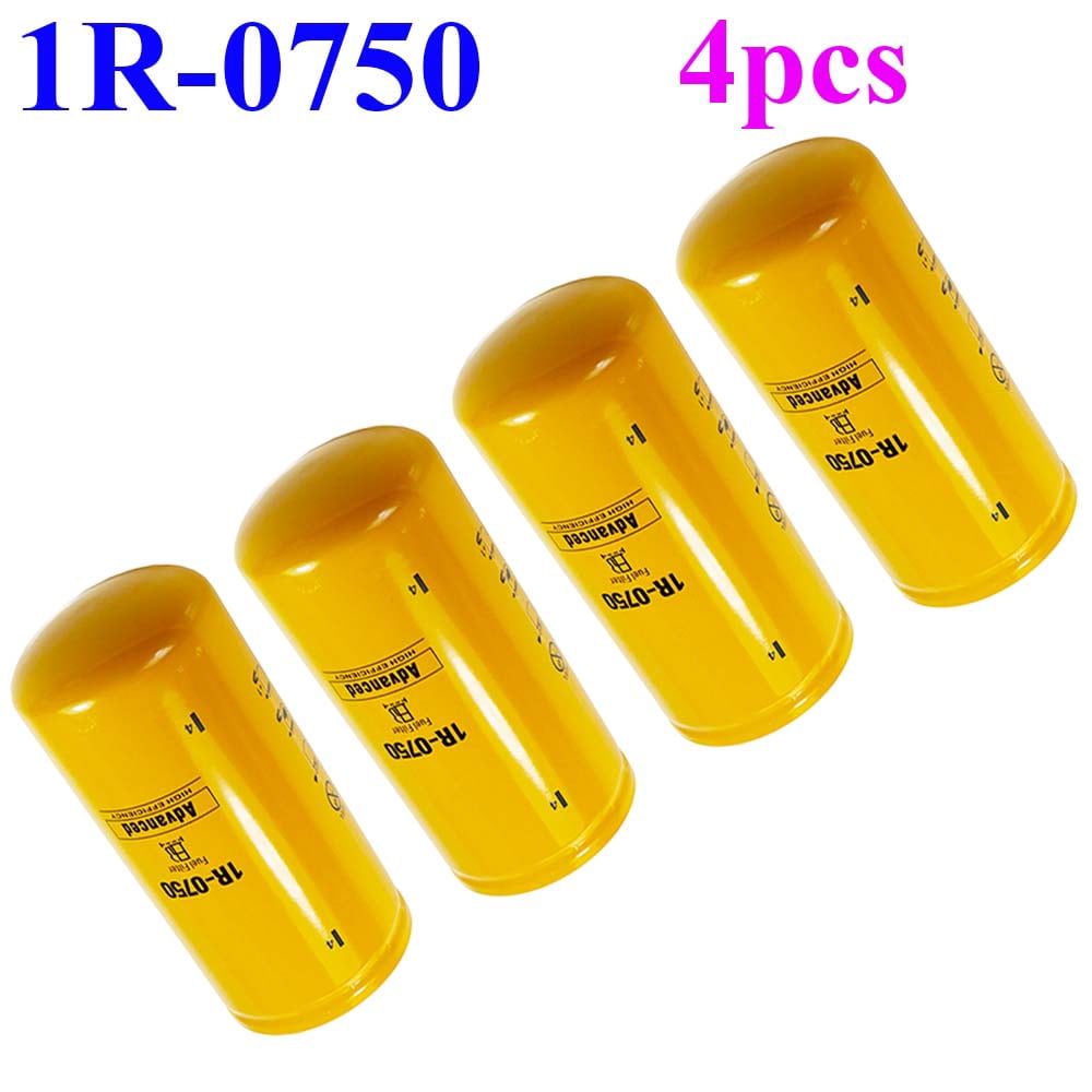 4PCS 1R-0750 Fuel Filter sealed Fit For Duramax Caterpillar 1R0750 1R ...