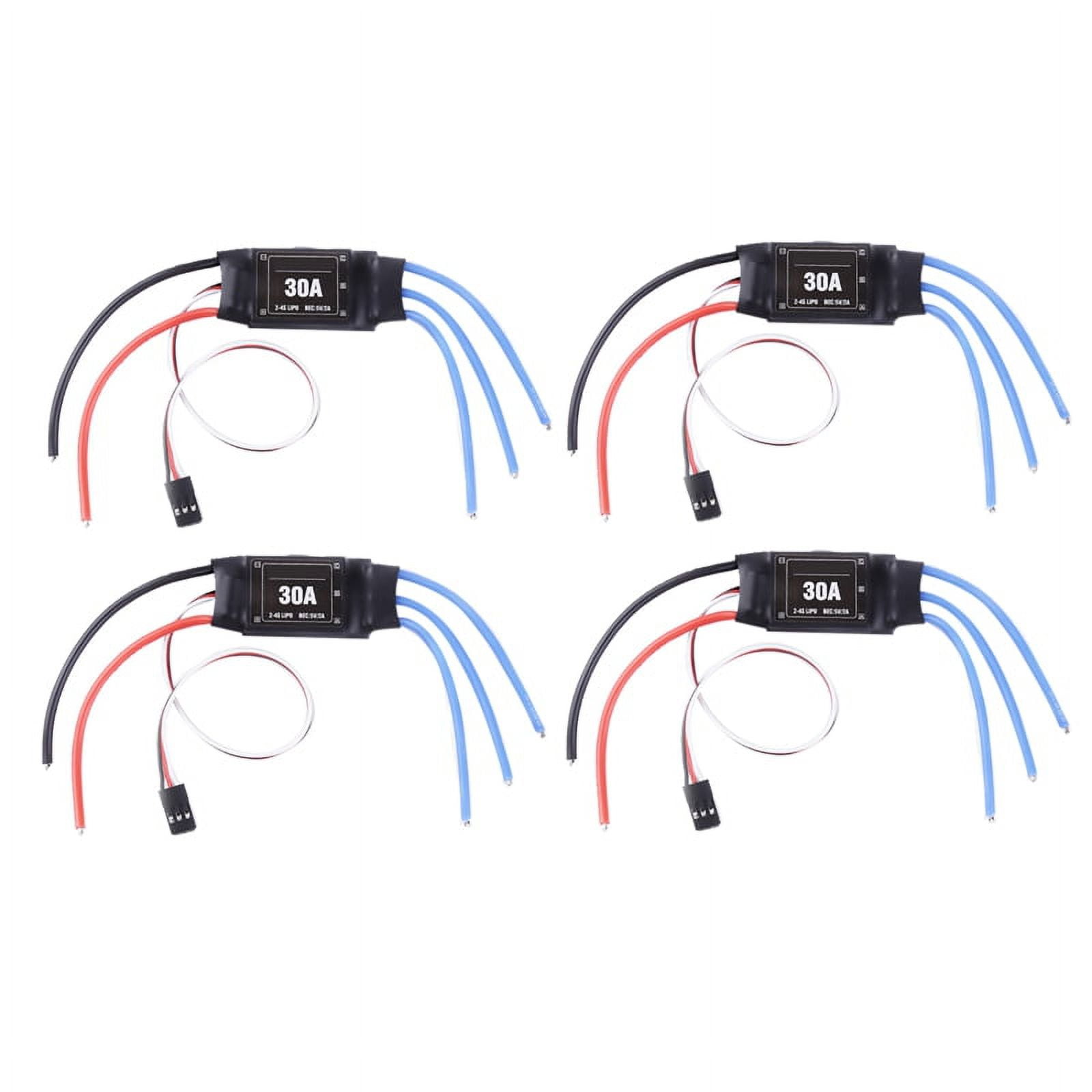 4PCS 2-4S 30A RC Brushless ESC Electric Speed Controller 5V 2A for 2 to ...