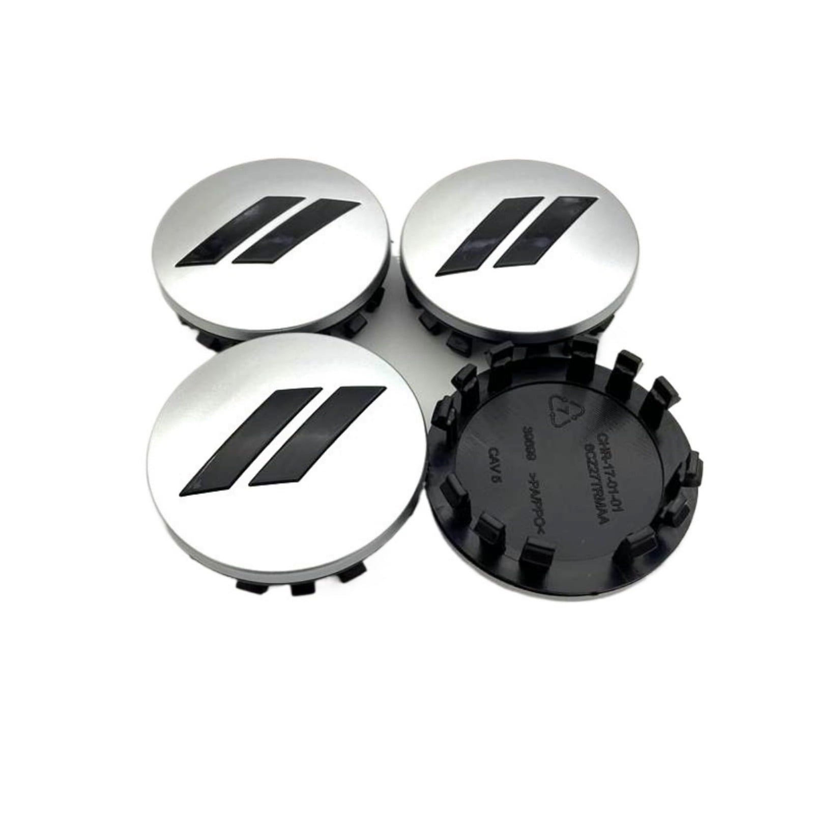 4PCS 2.5 Inches Wheel Center Cap Covers Hubcap Emblem Badge Trim ...