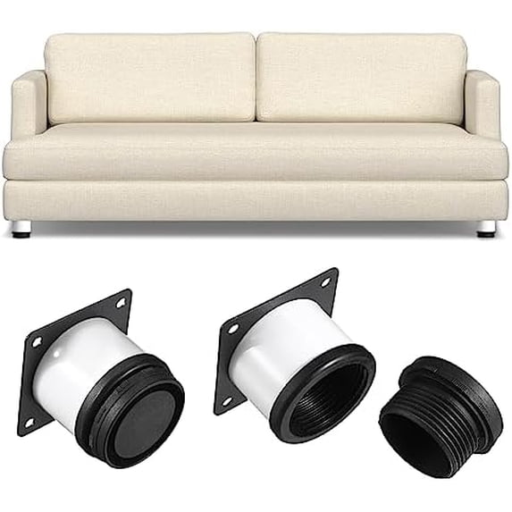 4PCS 2 Inch Stainless Steel Furniture Legs Furniture Feet Risers Small ...