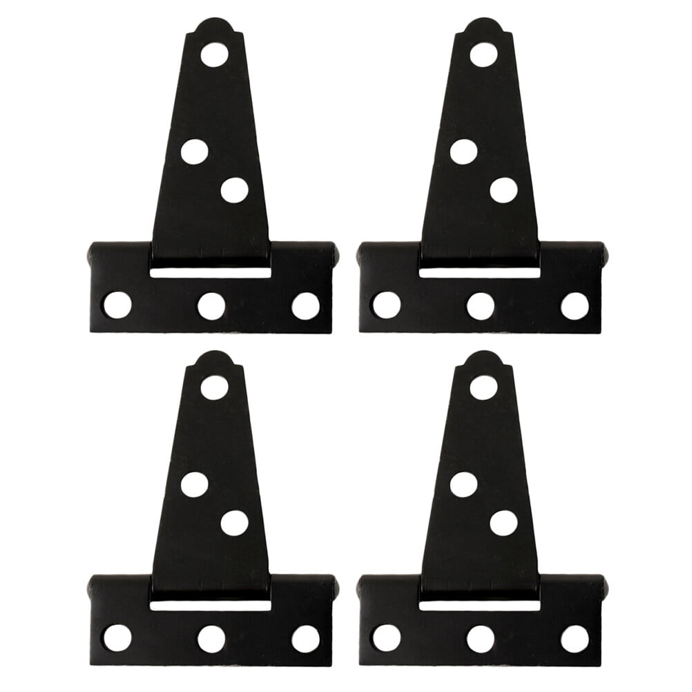 HOMEMAXS 4 PCS Interior Door Hinges Black Shed Decor for Cabinet Doors ...