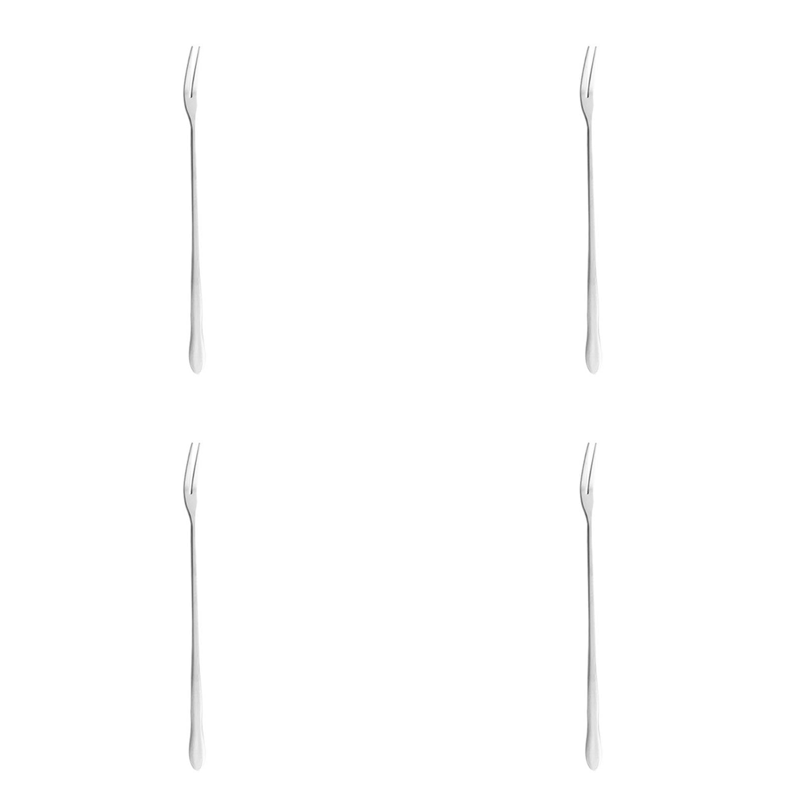 4PCS 2-Prong Forks, Stainless Steel Pickle & Olive Grabbers, Multi-Use ...