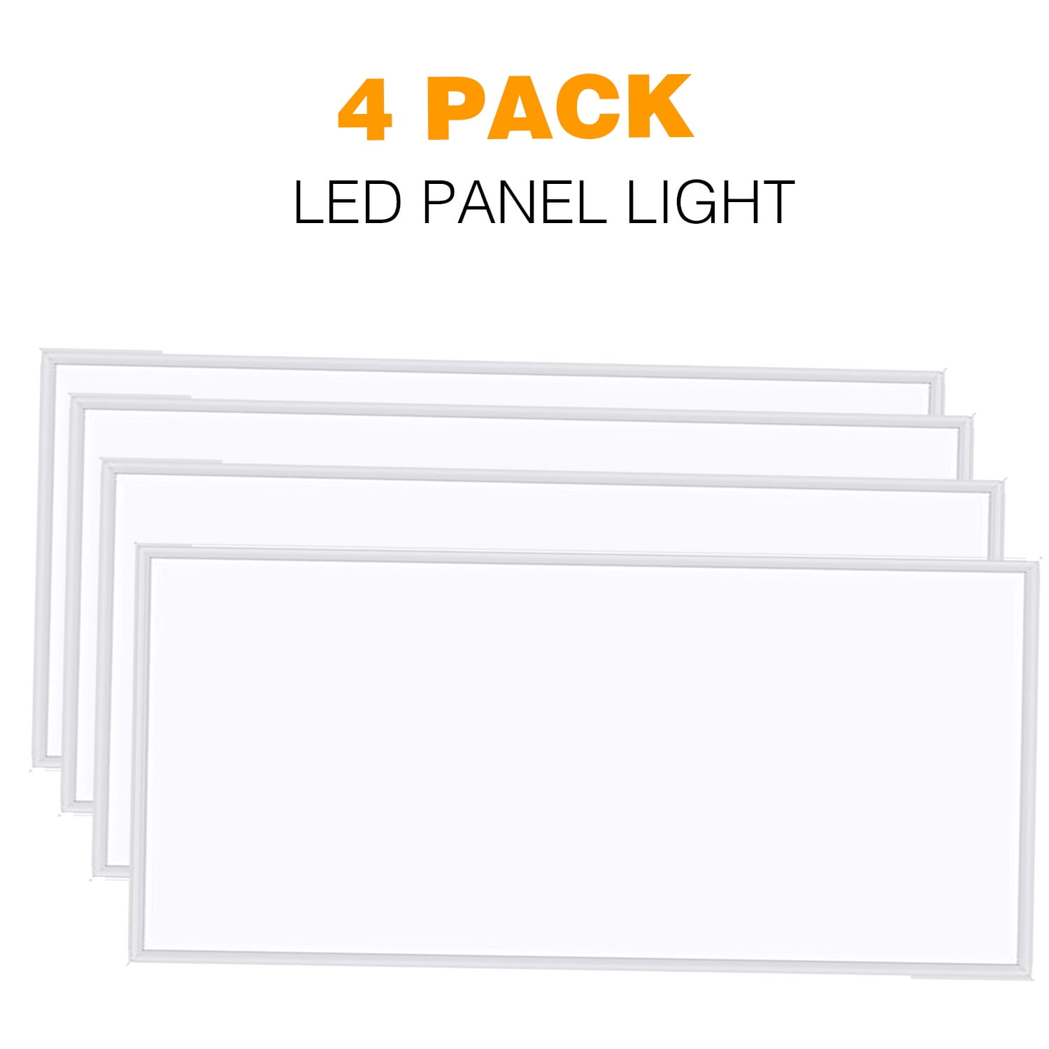 4PCS 2 x 4 led ceiling light 75W 5000K Bright White,7800LM,24x48 Inch ...