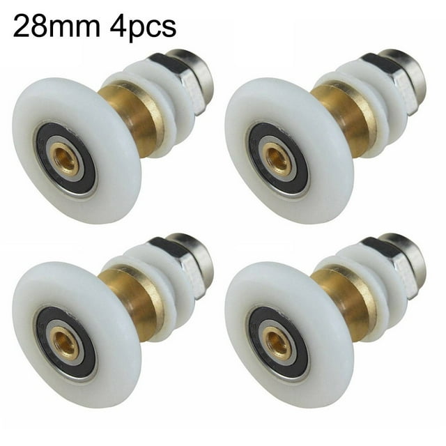 4PCS 20/23/25/27/28mm Diameter Shower Glass Sliding Door Hanging Wheel ...