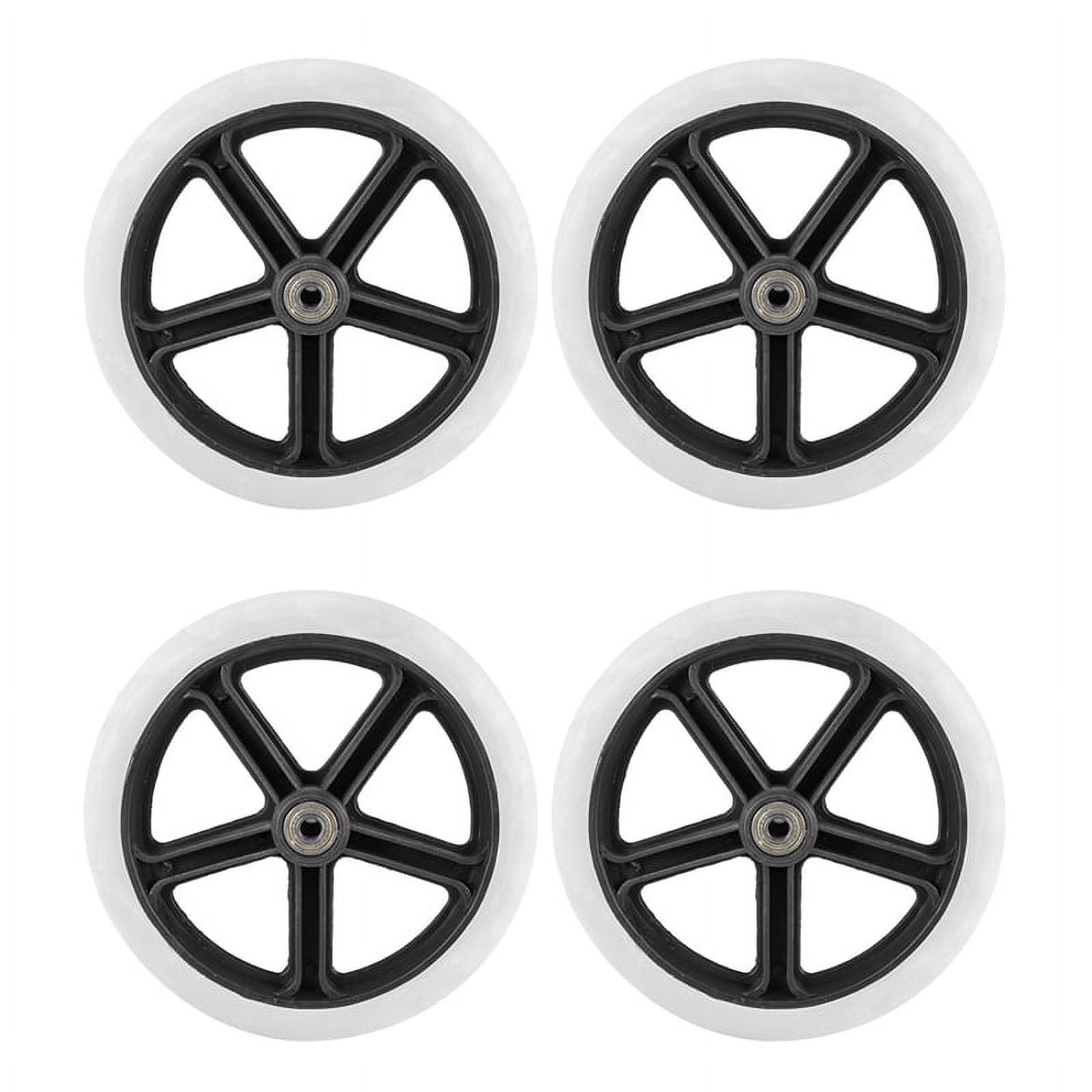 4PCS 200mm (8 Inch) Rubber Small Non Marking Wheelchair Wheel ...