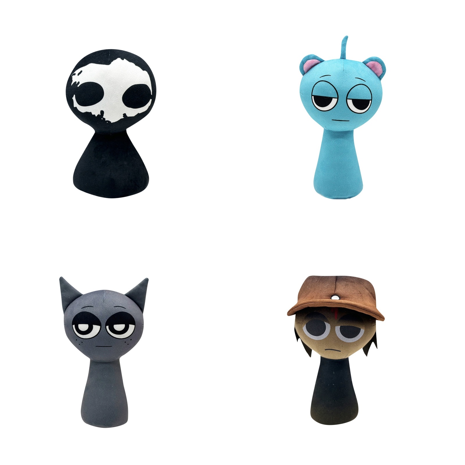 4PCS 2025 Sprunki Plush,Sprunky Wenda and Gray Plushies,Sprunk Soft and ...