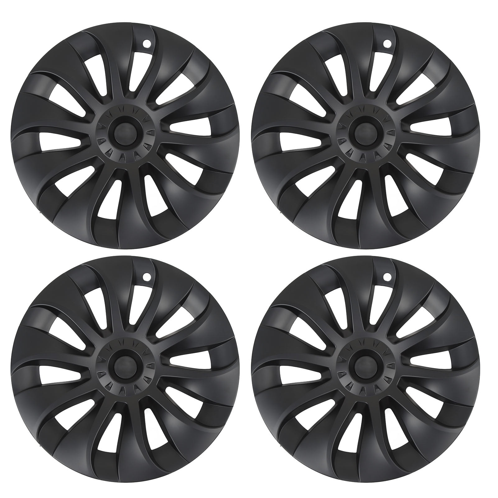 4PCS 20in Wheel Hub Cap Matte Black Personalized Wheel Rim Hubcap ...