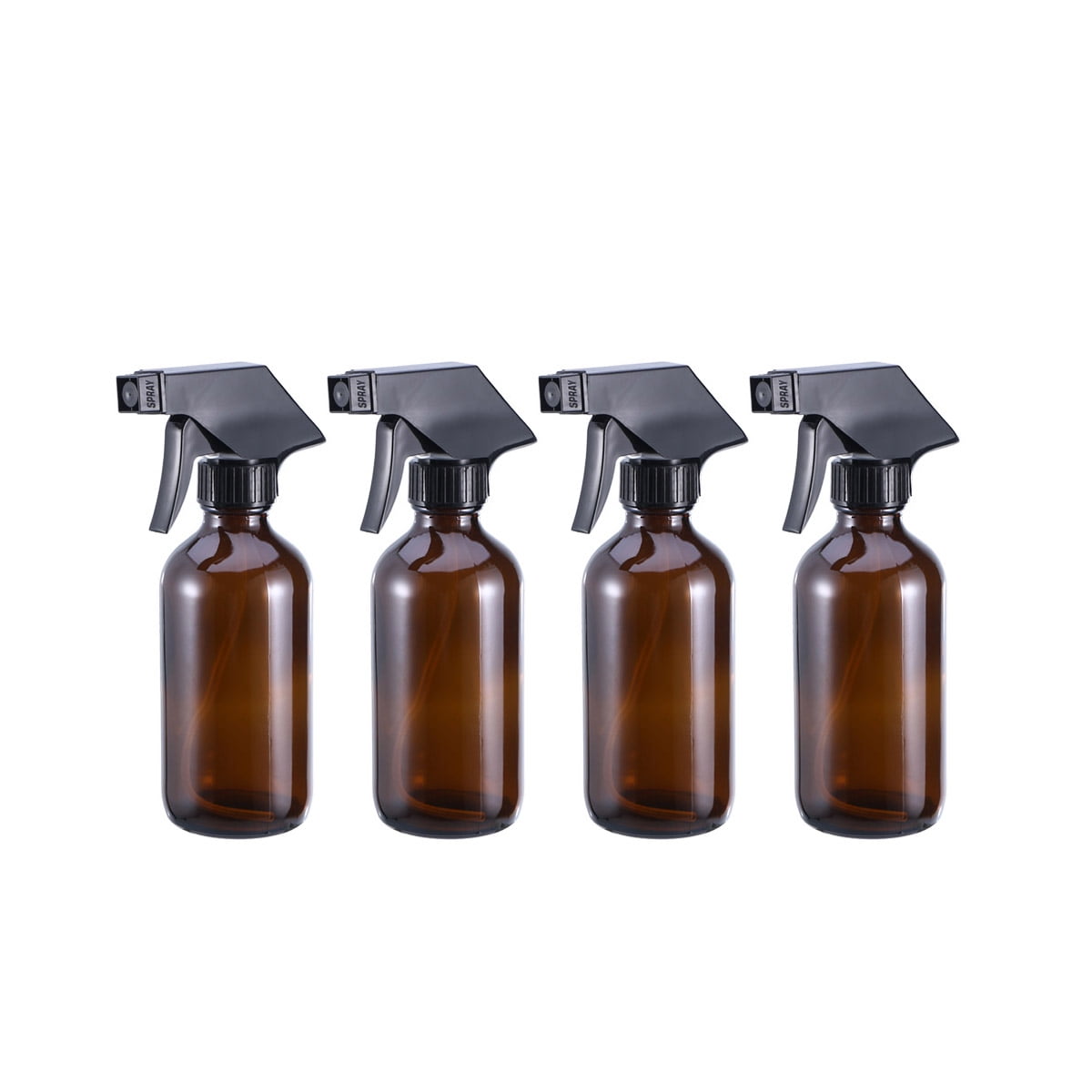 MLINS Brown Glass Spray Bottles for Sanitizer and Cleaning 4 Pieces ...