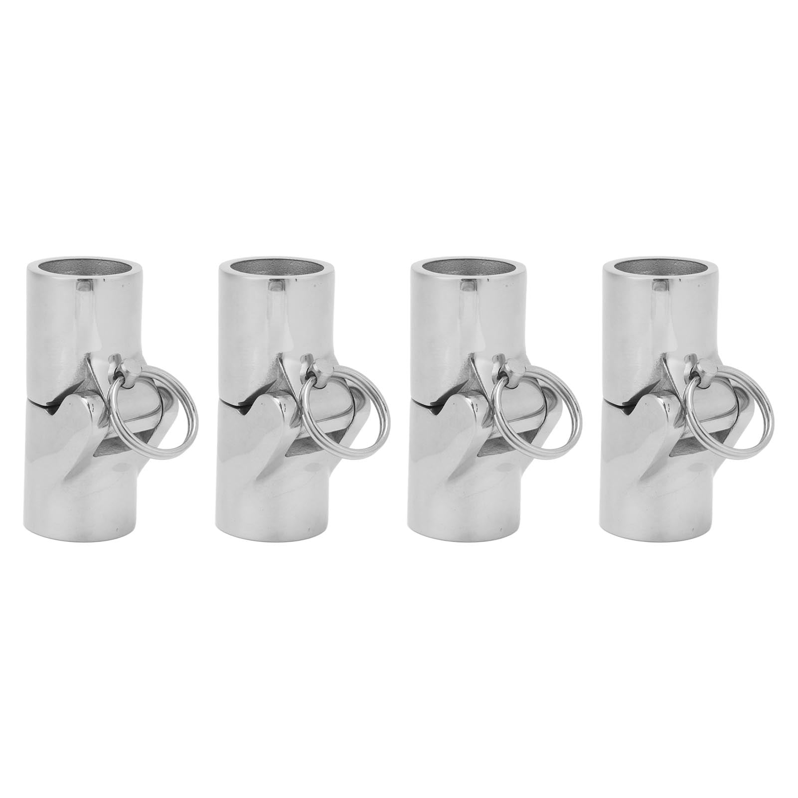 4PCS 25mm Boat Pipe Connector 316 Stainless Steel Folding Swivel ...