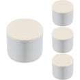 4PCS 2Inch Self-Adhesive Round Furniture Riser, White Carbon Steel Bed ...