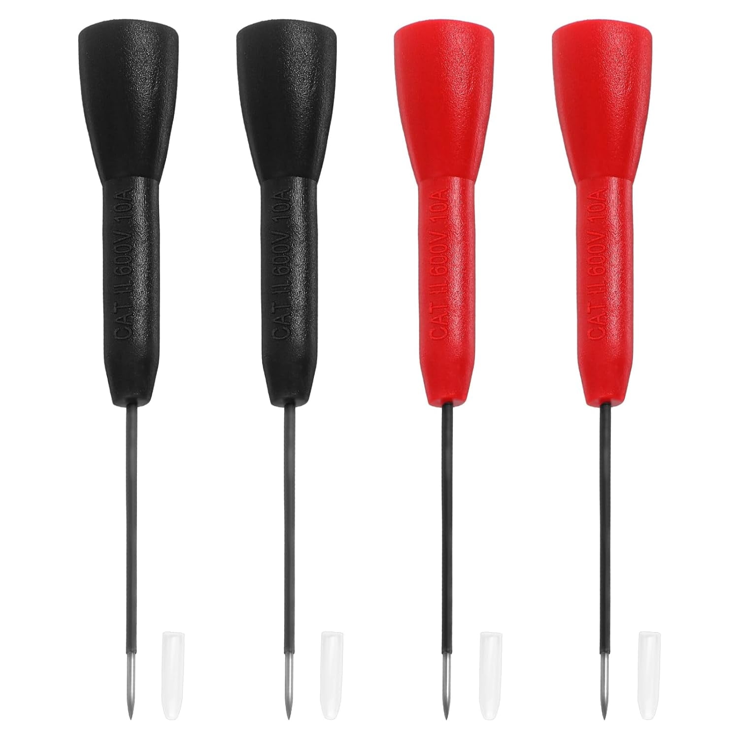 4PCS 2mm Multimeter Probes, Extended Needle Test Probes 600v/10a Non ...