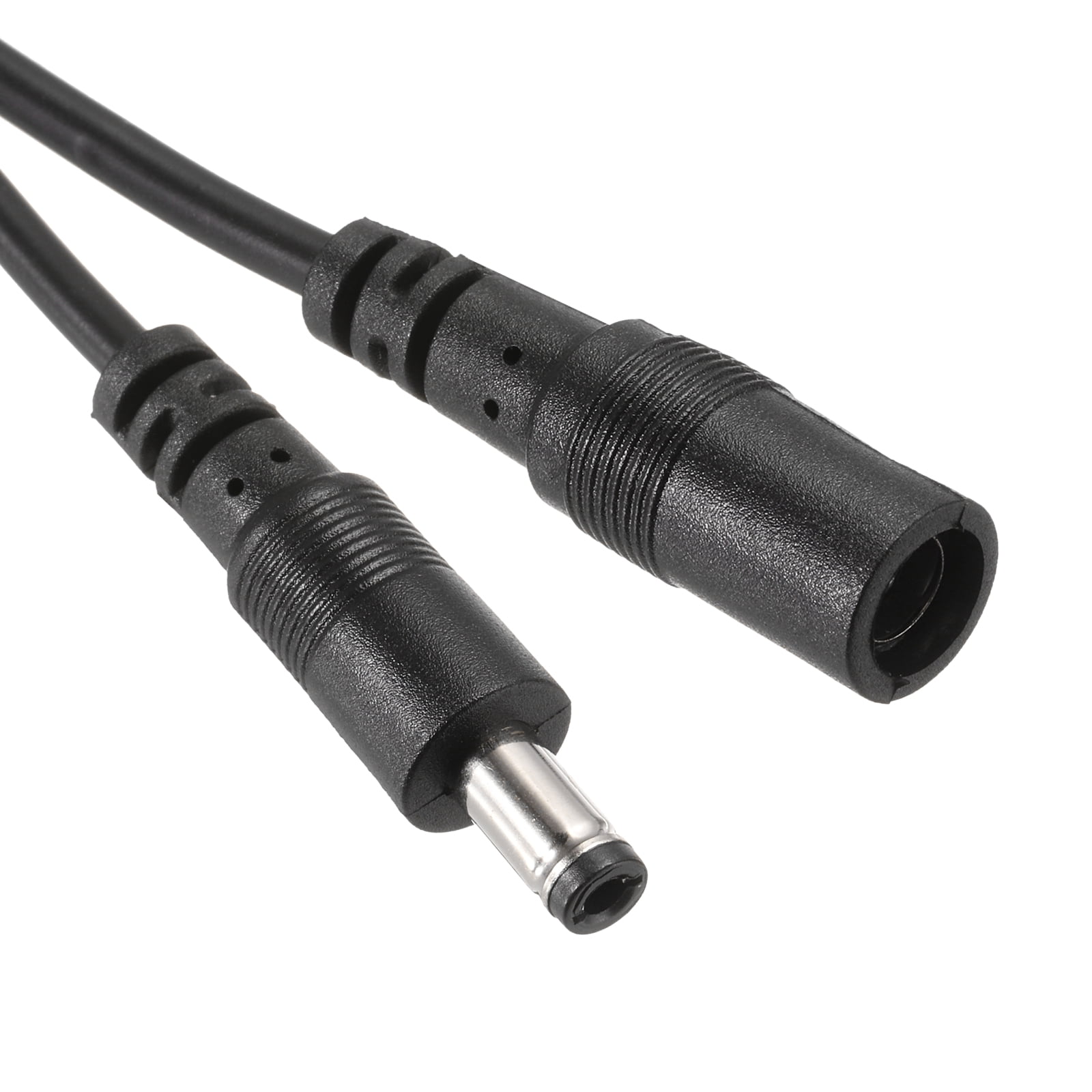 4PCS 3.28ft Black DC Power Extension Cable 5.5mm x 2.1mm Power Adapter ...