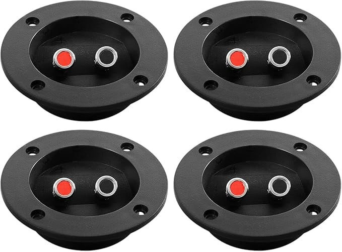 4PCS 3.5" Speaker Box Terminal Cup, Spring Round Subwoofer Box Terminal ...