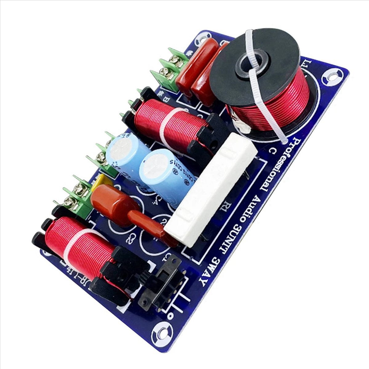 4PCS 3-Way 250W 850/5200Hz Frequency Divider DIY Speaker Filter Circuit ...