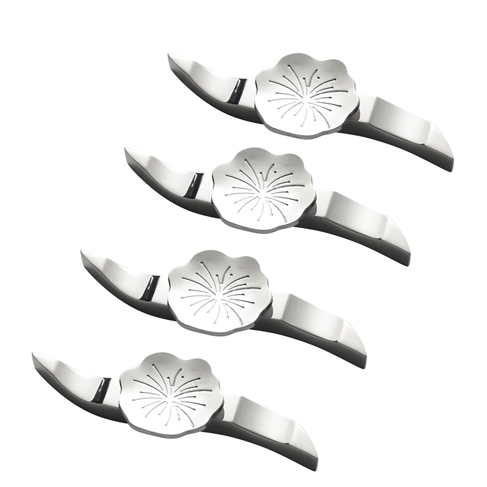 4PCS 304 Stainless Steel Flower Chopstick Rest, Chopstick Holders ...