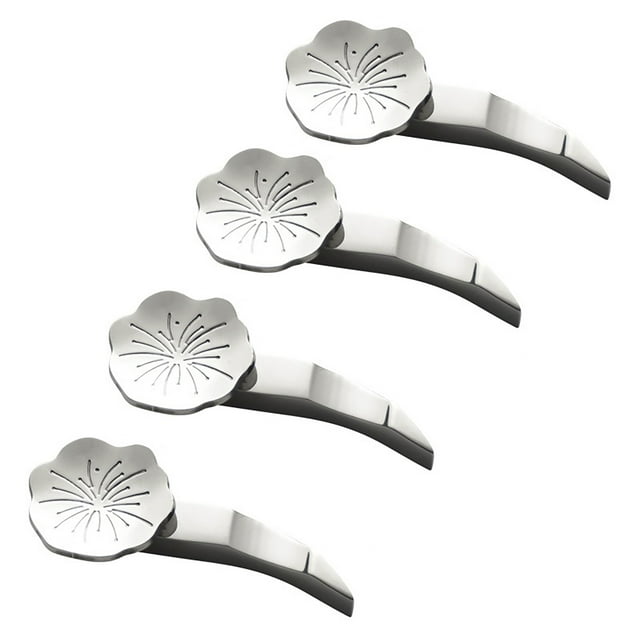 4PCS 304 Stainless Steel Flower Chopstick Rest, Chopstick Holders ...