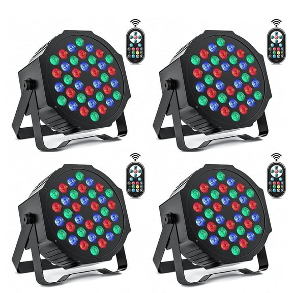 18LED Par Lights DJ Stage Light Corded RGB with Sound Activated Control ...