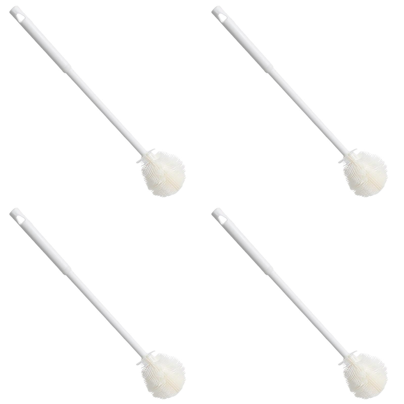4PCS 360° Flexible Silicone Bottle Brush with Long Handle, Bottle ...