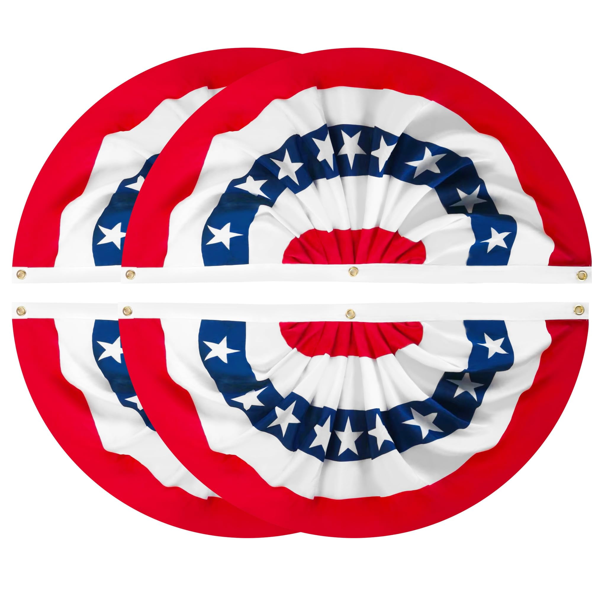 4PCS 3x6 Feet Bunting Flags,American Flag Bunting for Outside,4th Of ...