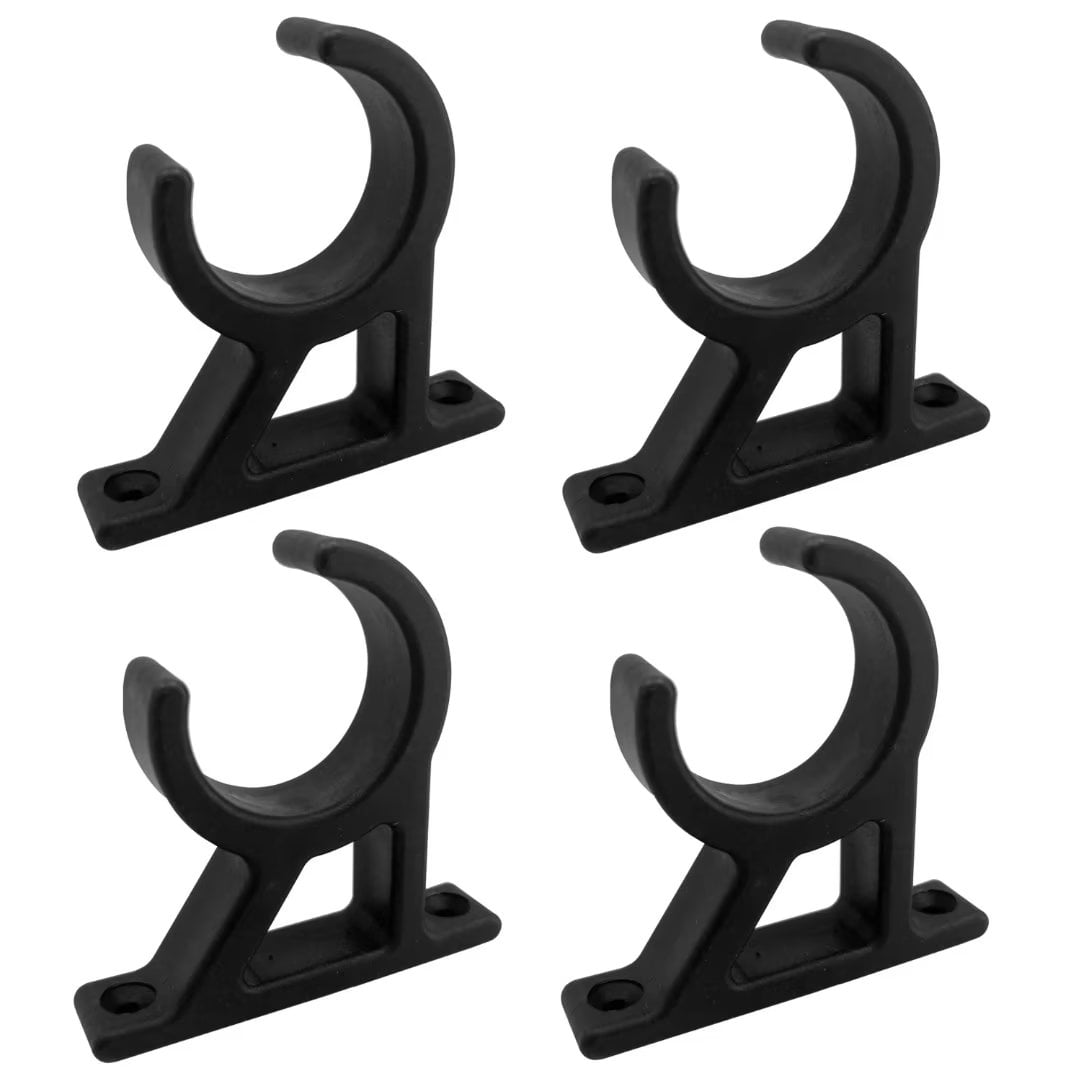 4PCS 42MM Black Plastic Garden Waterpipe Clamp Tube Holder Clip ...