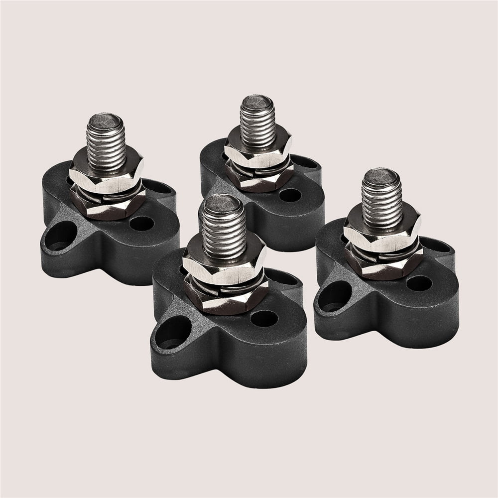 4PCS 48V DC Max M10 Battery Ground Distribution Terminal Block Stud ...