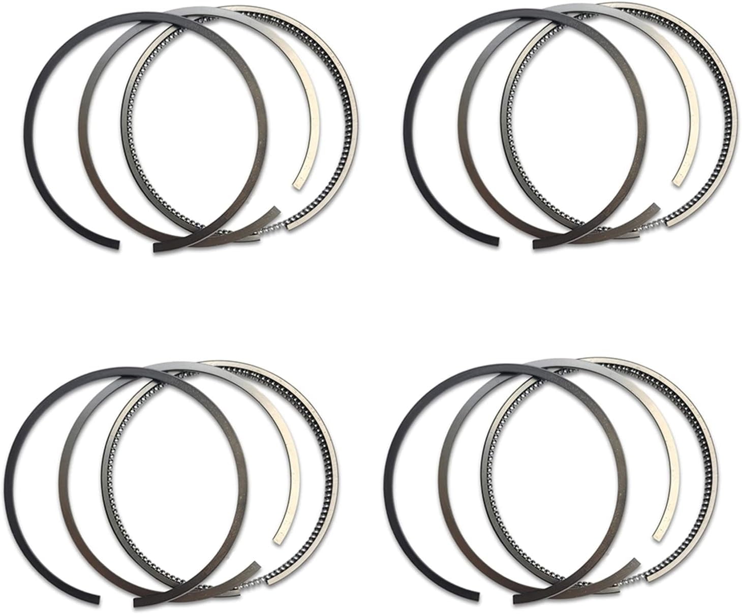 4PCS 4M40 Piston Rings For Mitsubishi 4M40 4M40T 4M40TD Engine Pajero ...