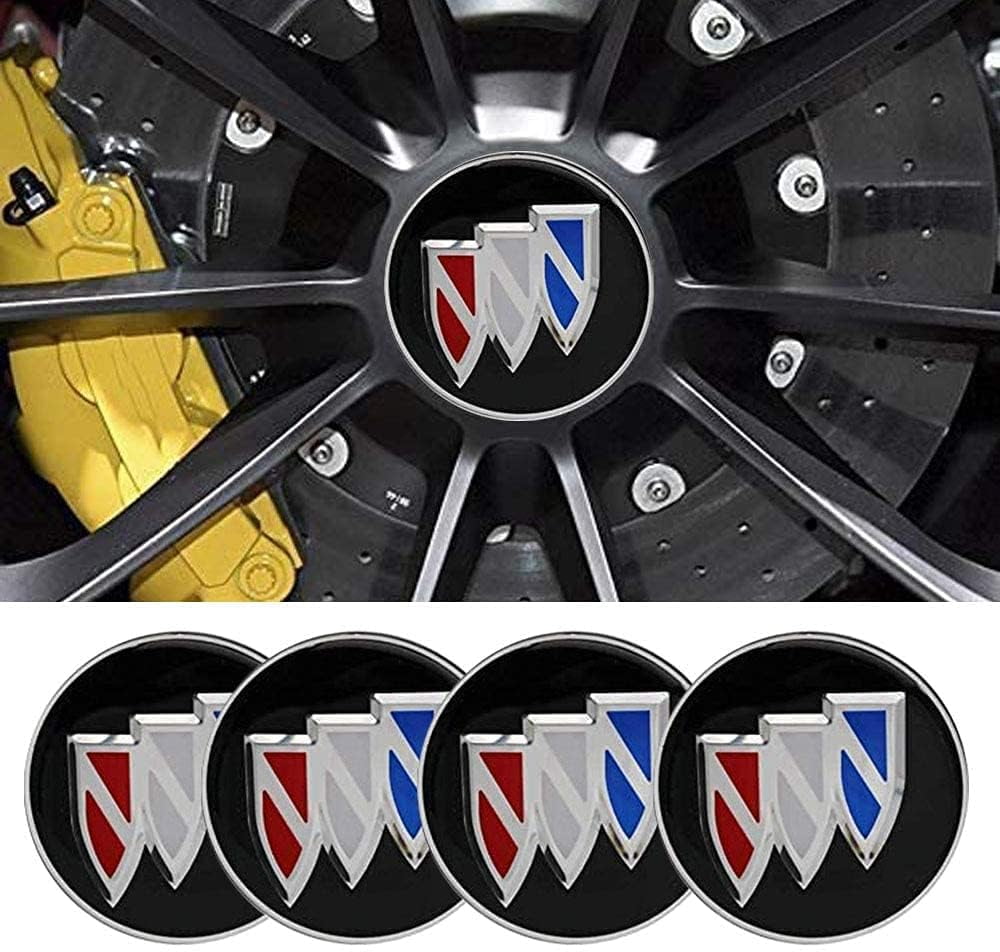 Buick 4PCS 56mm Wheel Hub Caps, ABS, Fits Century, Encore, Enclave ...