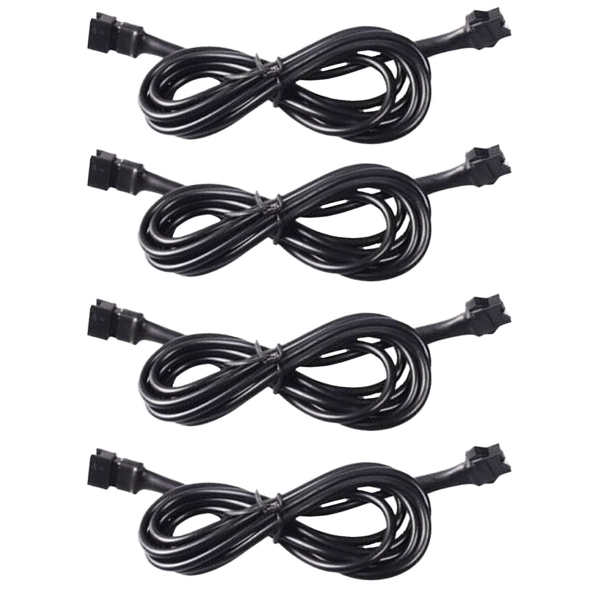 4PCS 59 Inch 4 OIF8 Pin RGB LED Light Extension Cable Wire Cord Set ...