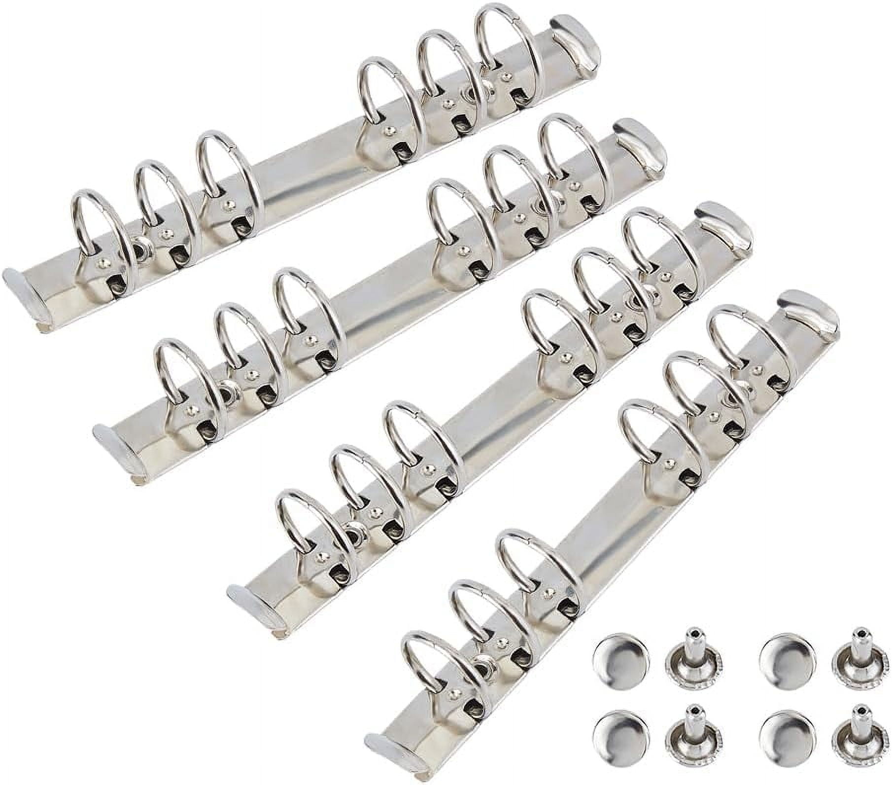 4PCS 6-Ring Binder Mechanism A6 Notebook Mechanism Replacement Kit Iron ...