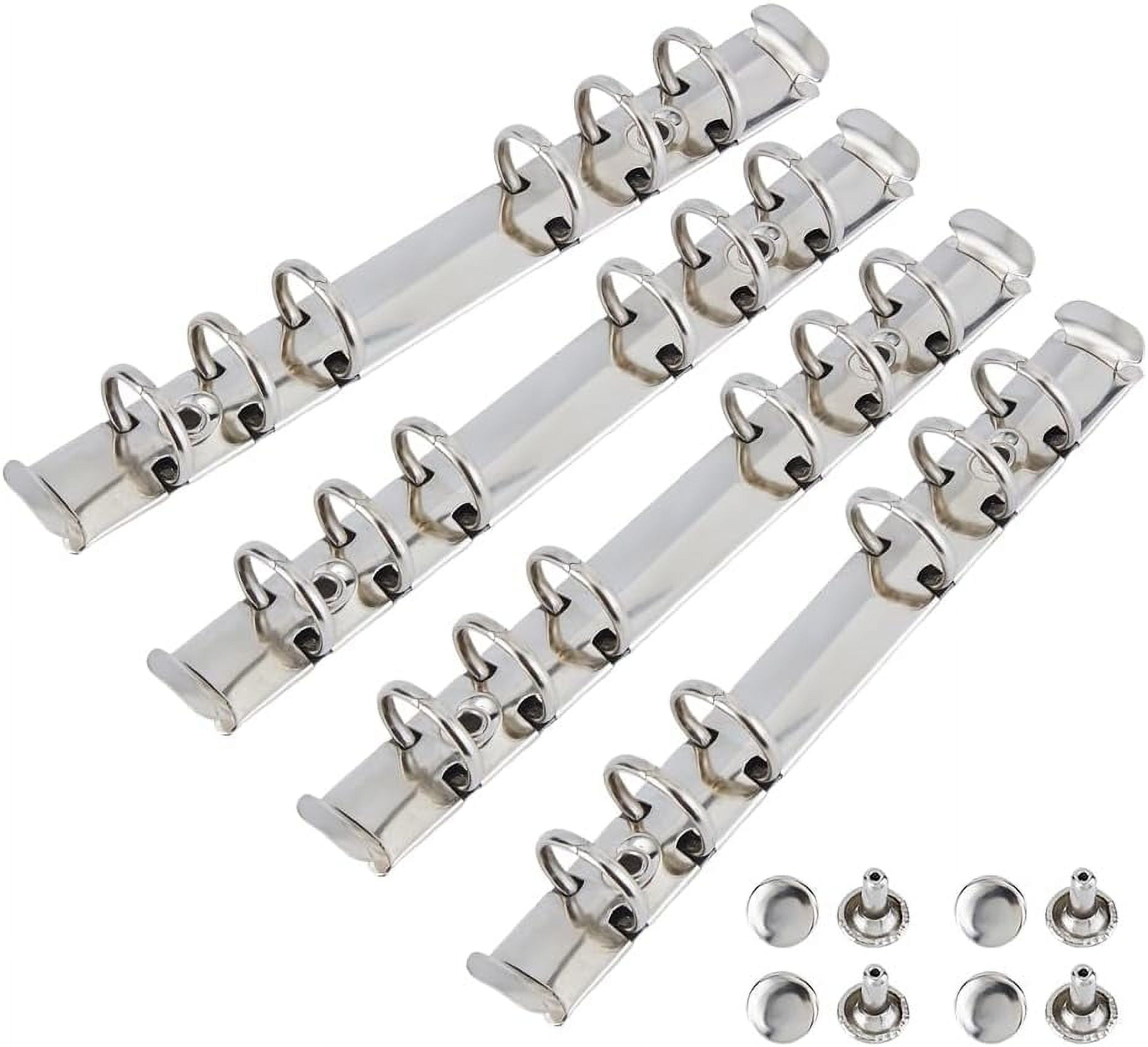 4PCS 6-Ring Binder Mechanism A6 Notebook Mechanism Replacement Kit Iron ...