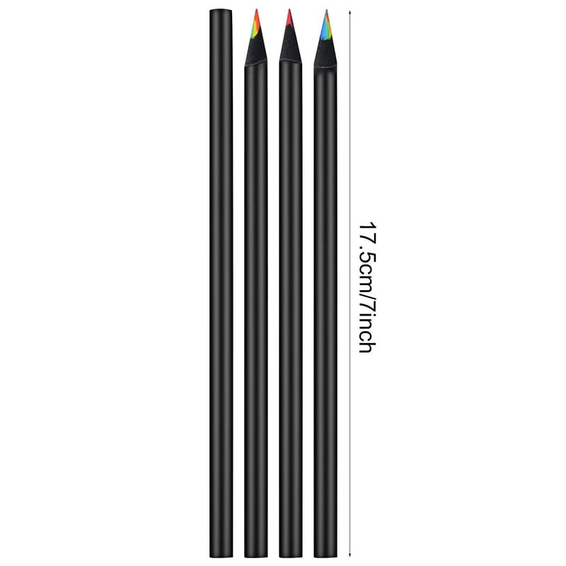 4PCS 7 Colors Concentric Gradient Colorful Pencil Crayons Colored ...