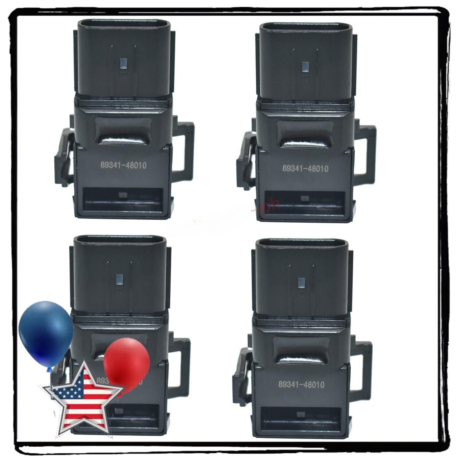 4PCS 89341-48010 PDC Parking Sensor For Lexus RX350 RX450H Sienna ...