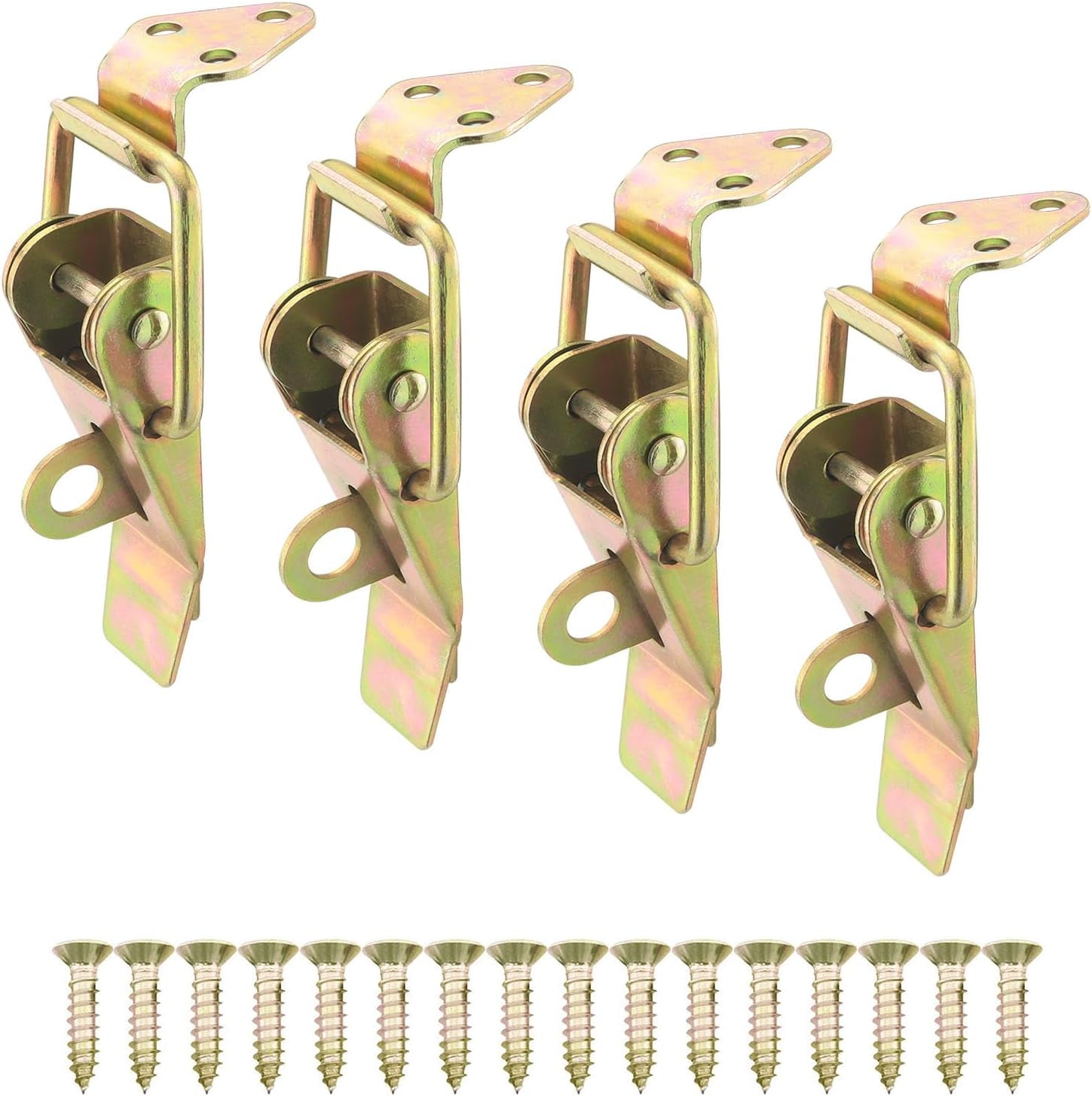 4PCS 90 Degree Right Angle Latch Stainless Steel Tool Box Hood Locks ...