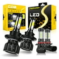 4PCS 9008/H13+9145 For 2004-2014 Ford F150 6000K LED Headlight Hi / Lo ...