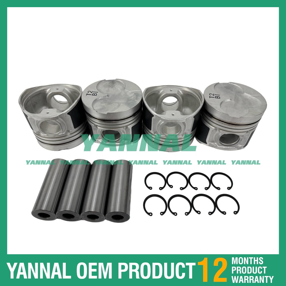 4PCS 91MM Piston For Hyundai D4BB Excavator Engine Parts - Walmart.com